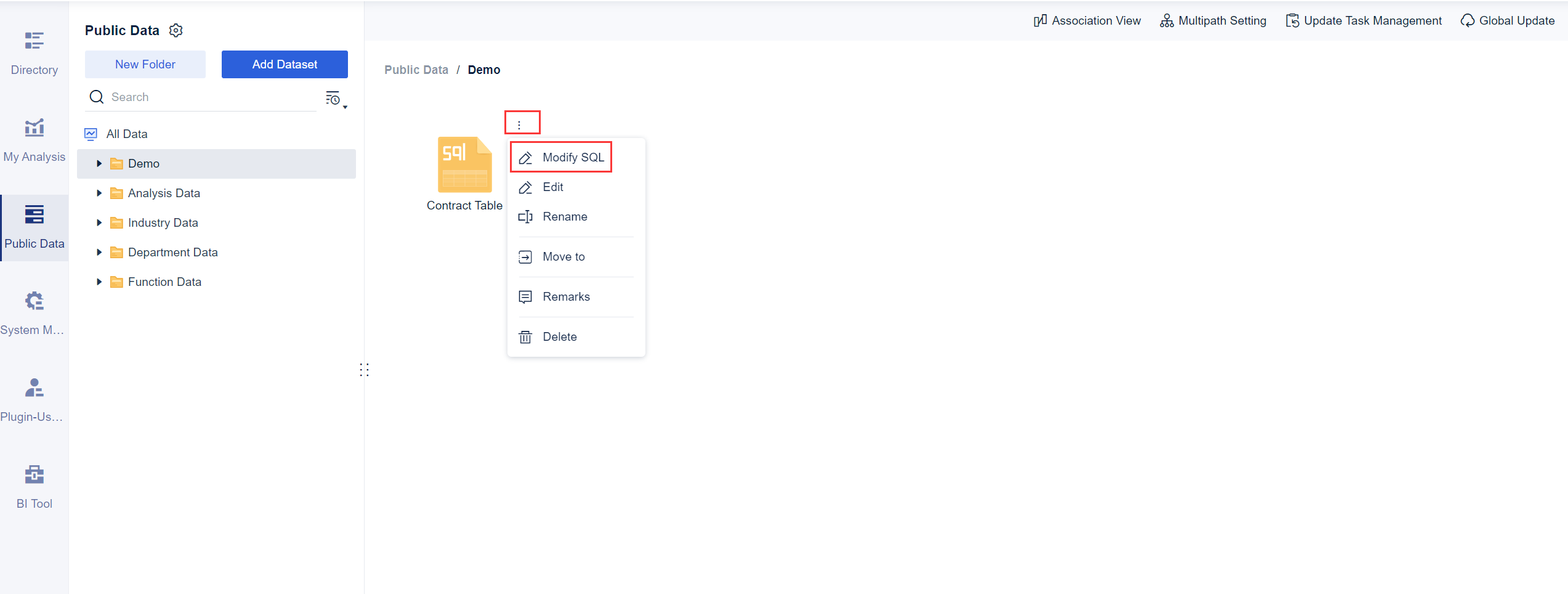 Adding SQL Datasets- FineBI Help Document