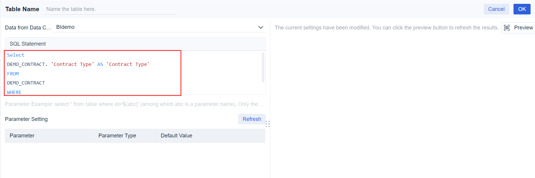 Adding SQL Datasets- FineBI Help Document