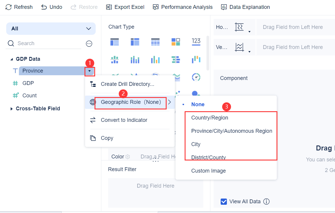 Geographic Role Match Rules- FineBI Help Document