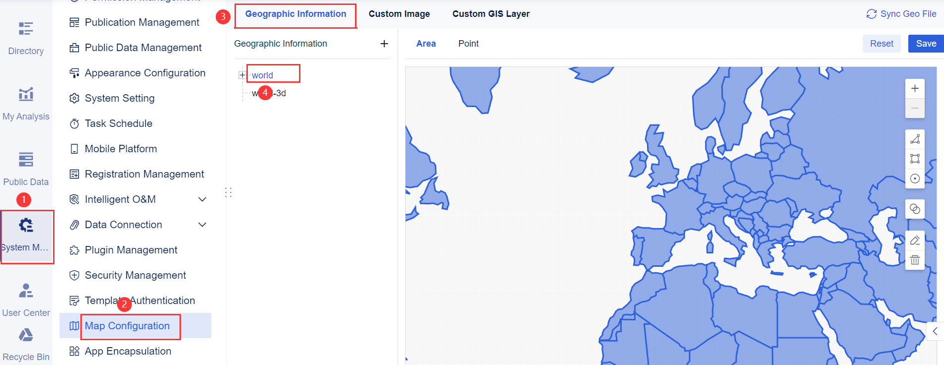 Geographic Role Match Rules- FineBI Help Document