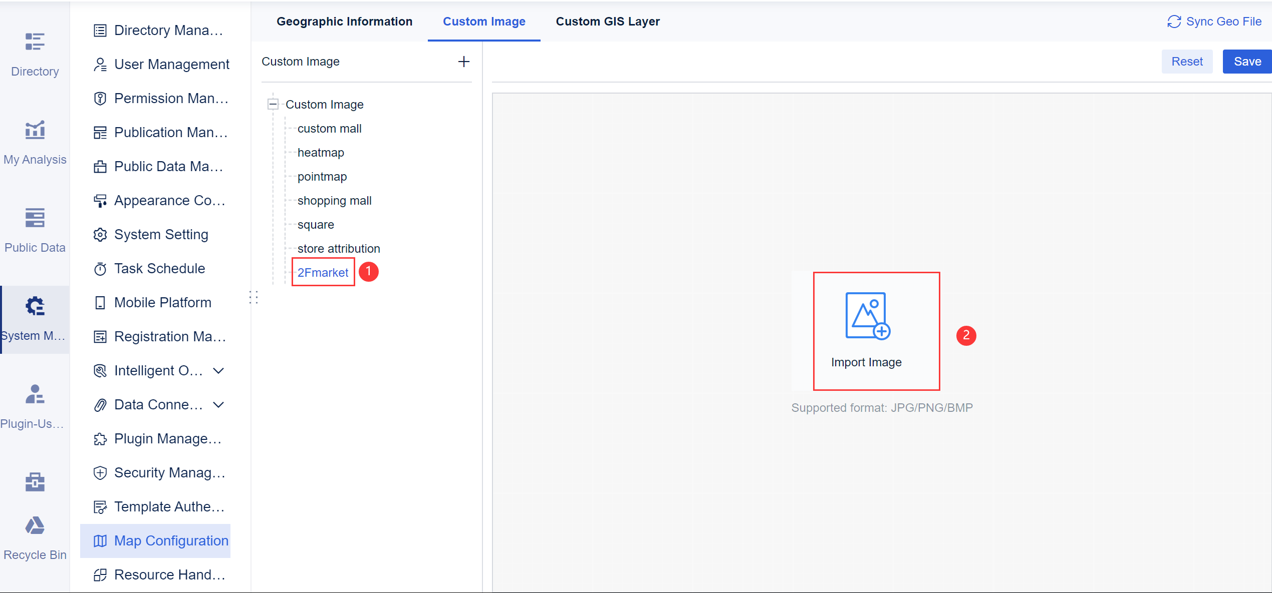 Custom Image Map- FineBI Help Document