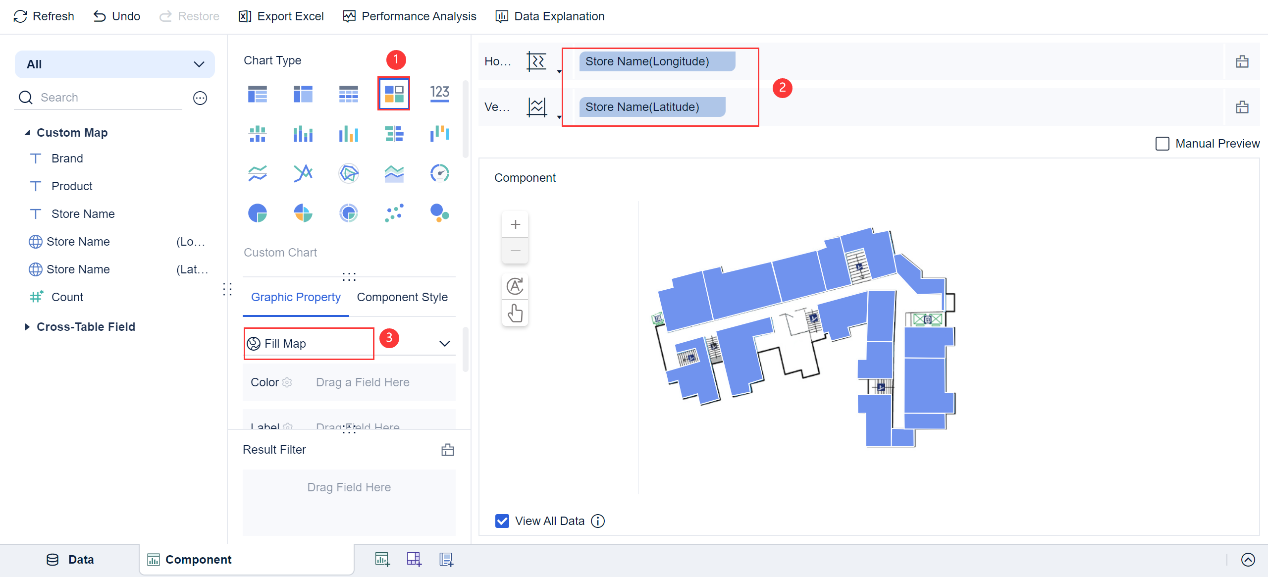 Custom Image Map- FineBI Help Document