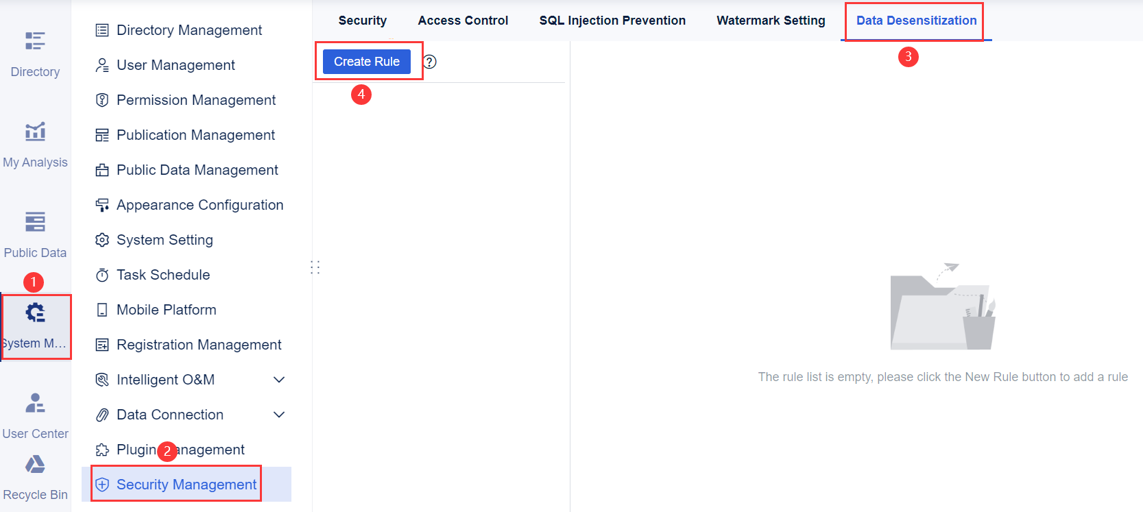 Data Desensitization- FineBI Help Document