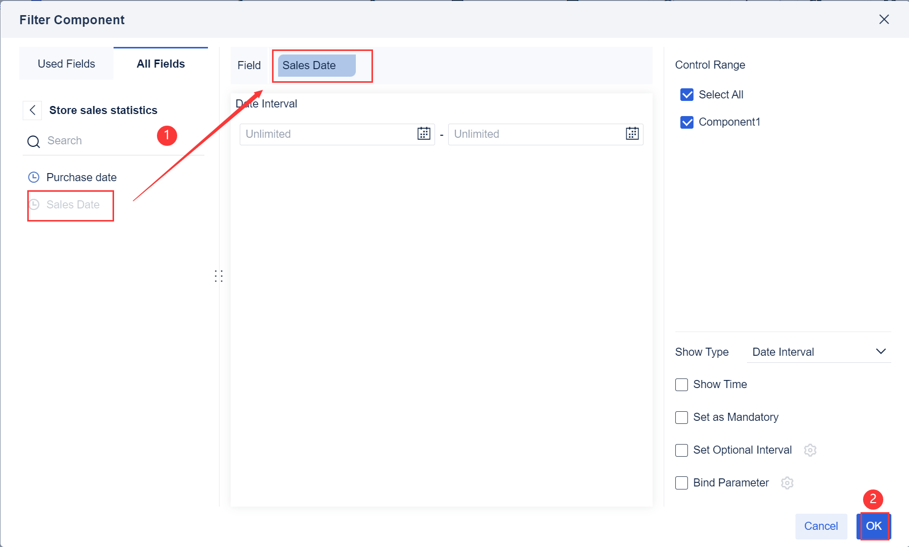 Adding Components to Dashboards- FineBI Help Document