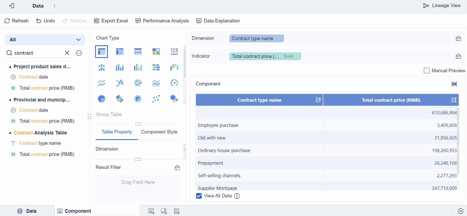 Component Renaming- FineBI Help Document