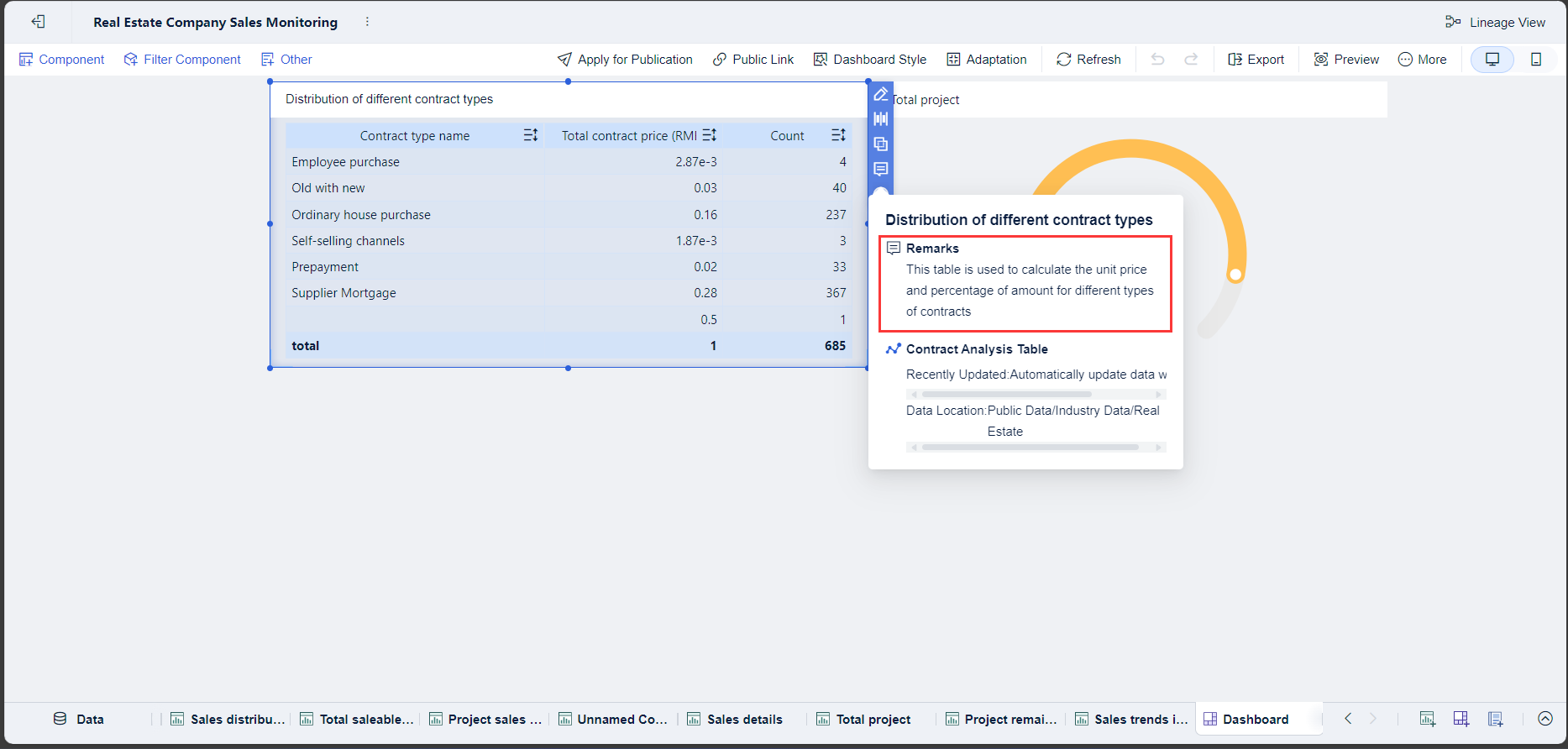 Adding Remarks for Analysis- FineBI Document
