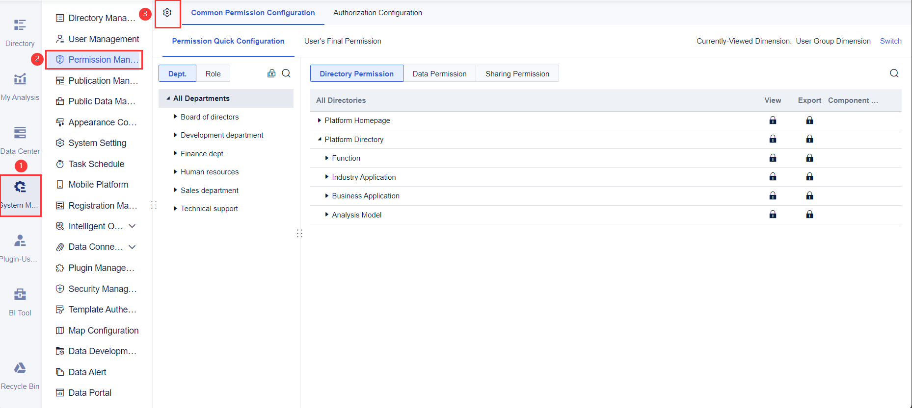 Sharing Dashboards to Directories- FineBI Help Document