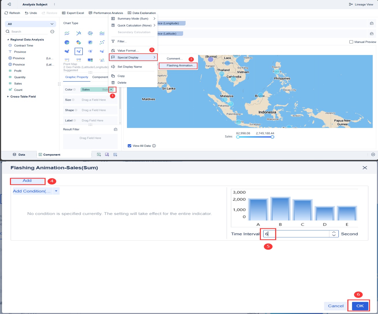 Point Map- FineBI Help Document