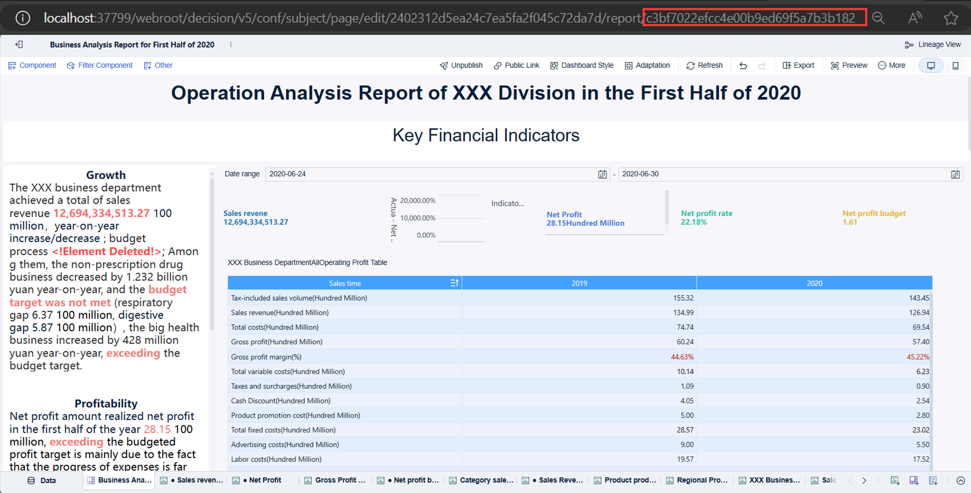 Dashboard Preview- FineBI Help Document