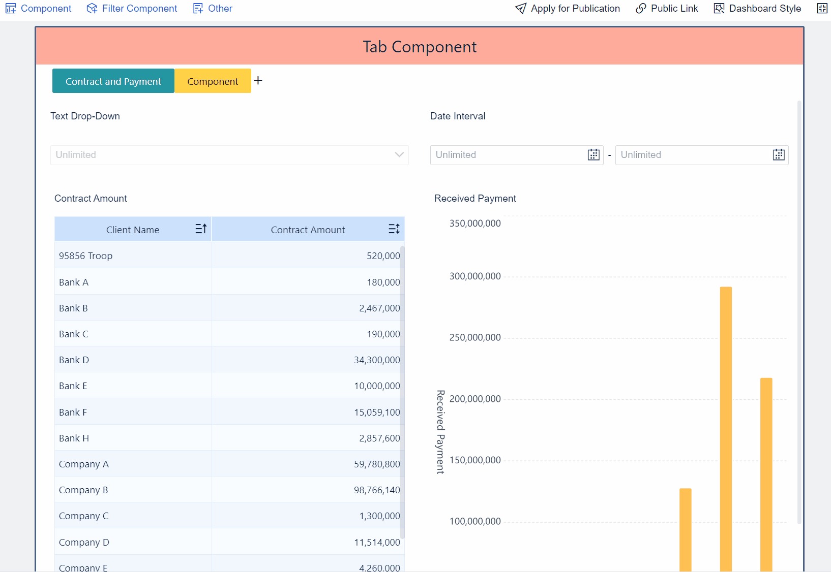 Tab Component- FineBI Help Document