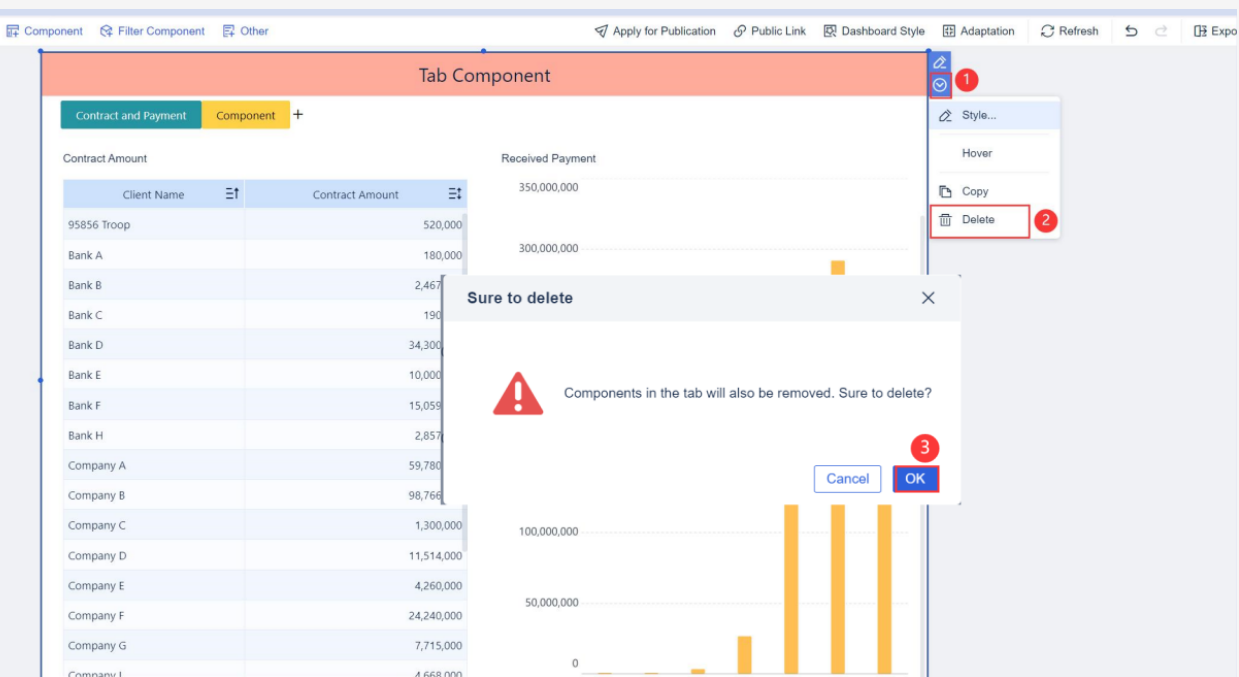 Tab Component- FineBI Help Document