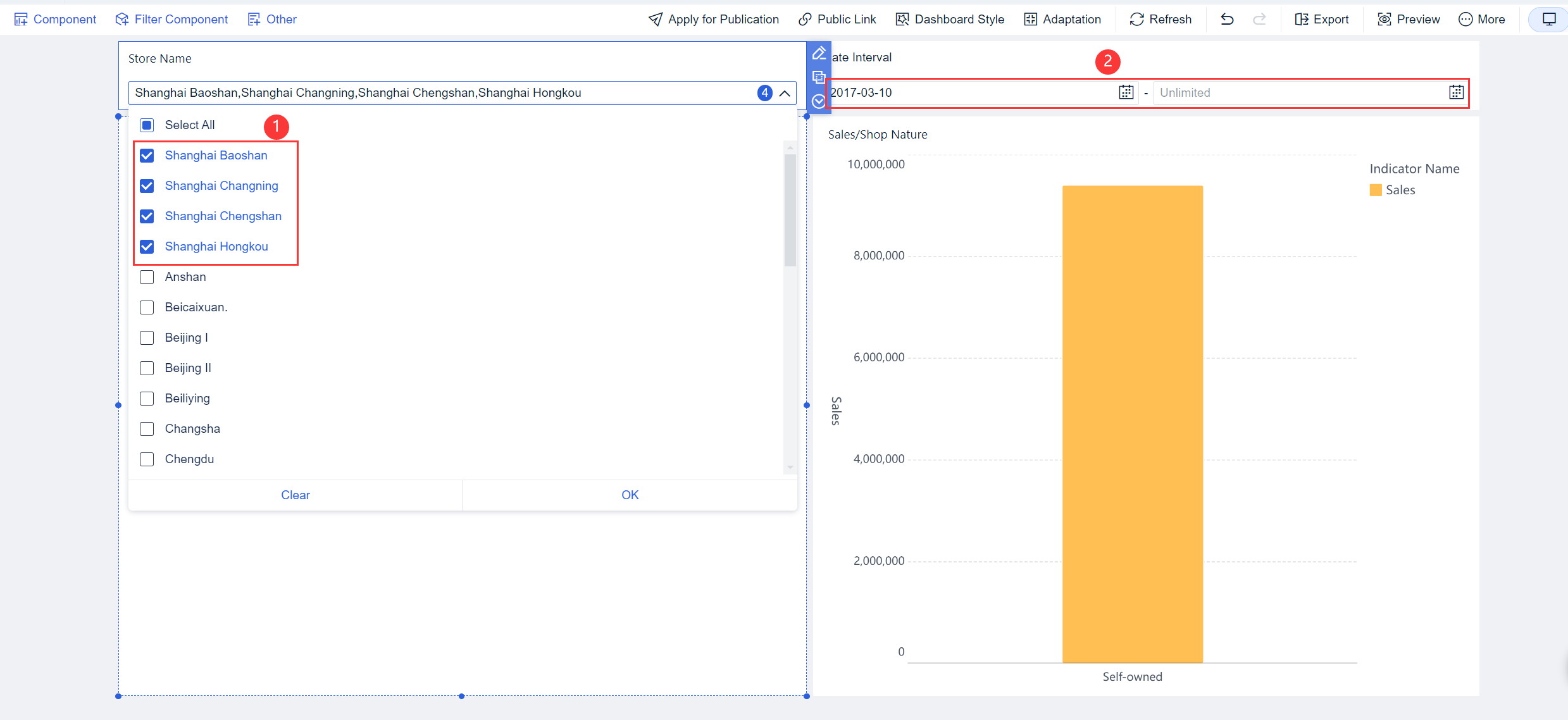 Viewing Filter Criteria- FineBI Help Document