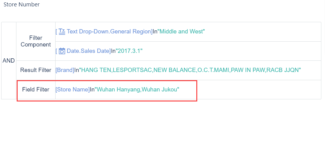 Viewing Filter Criteria- FineBI Help Document