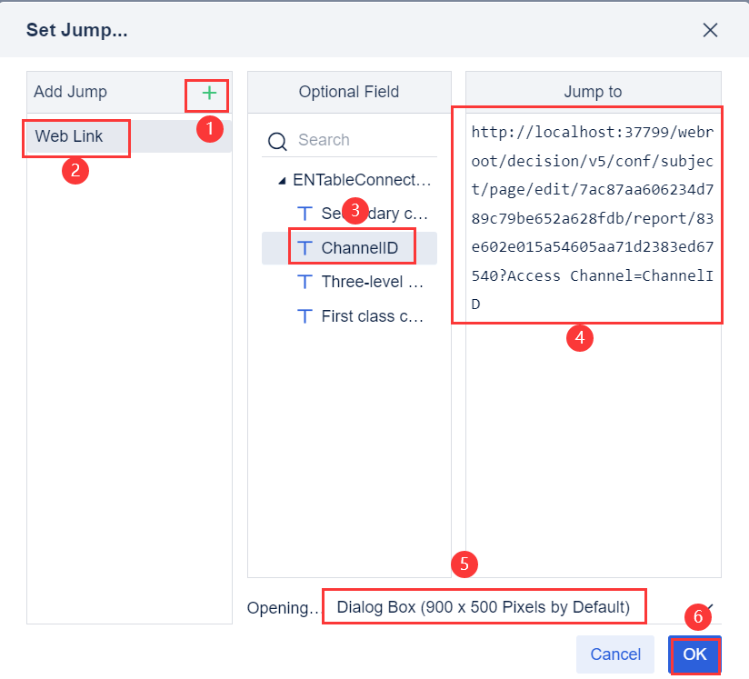 [Direct Connection] Transferring Parameters Through the Jump Function- FineBI Help Document