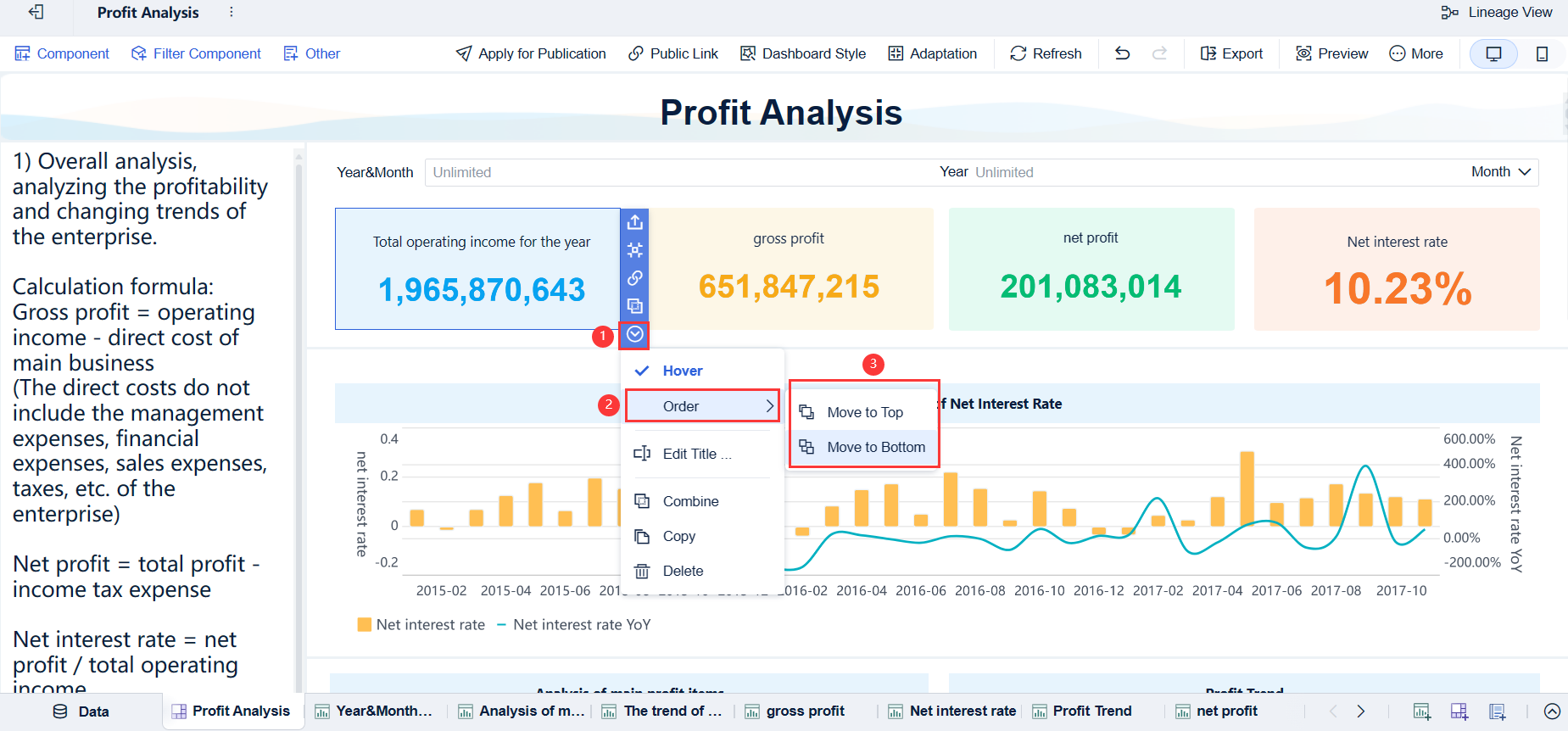 Dashboard Layout- FineBI Help Document