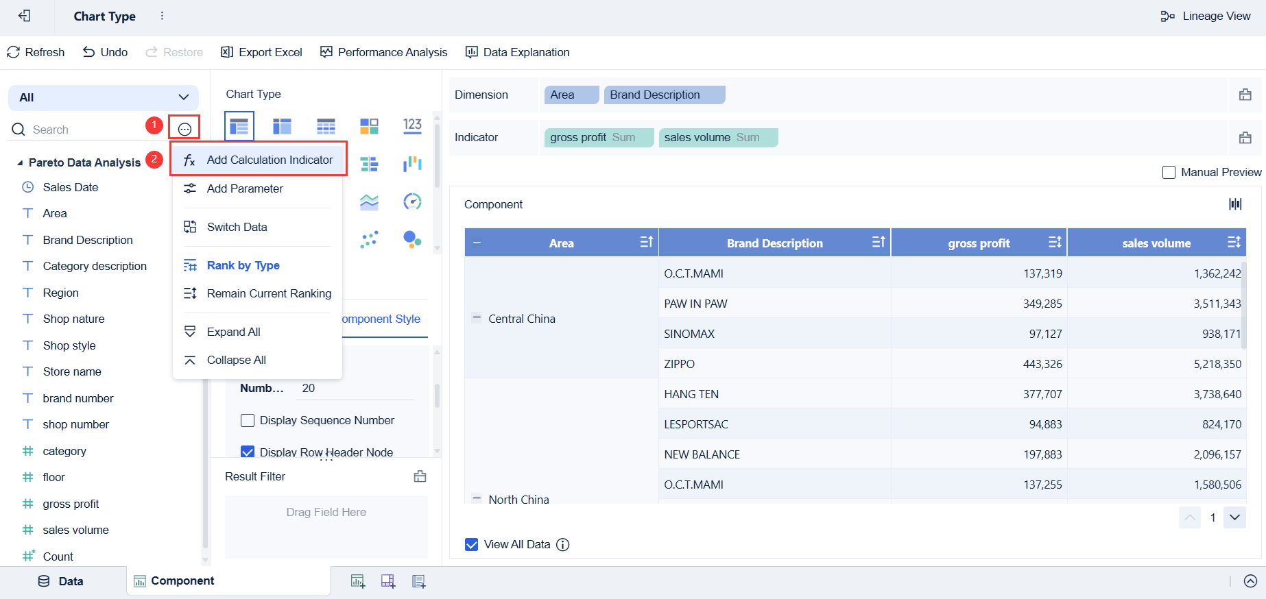 Group Table- FineBI Help Document