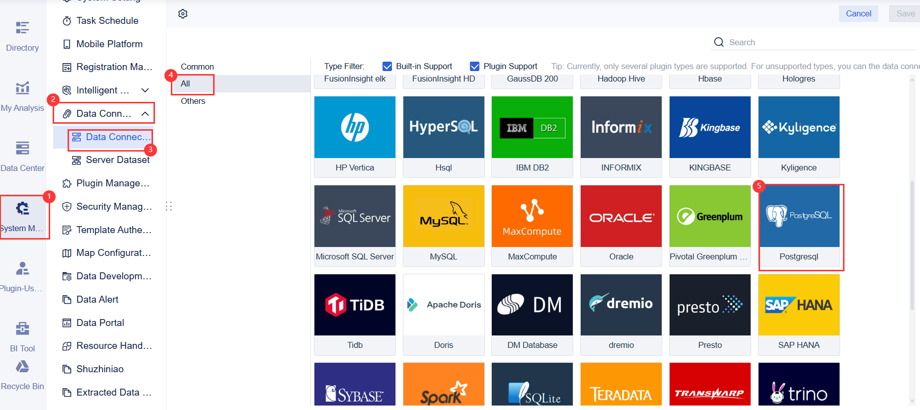 Driver Management- FineBI Help Document
