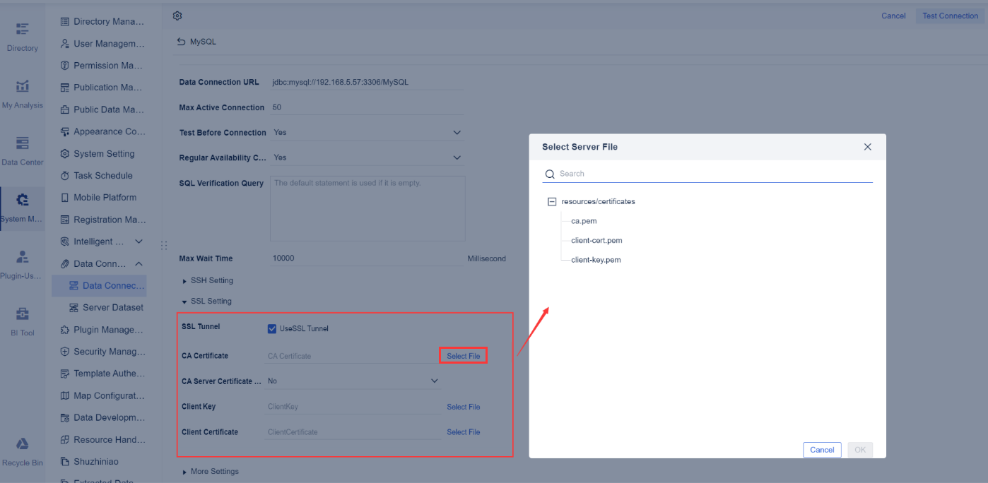Entry-Level Data Connection Configuration- FineBI Help Document