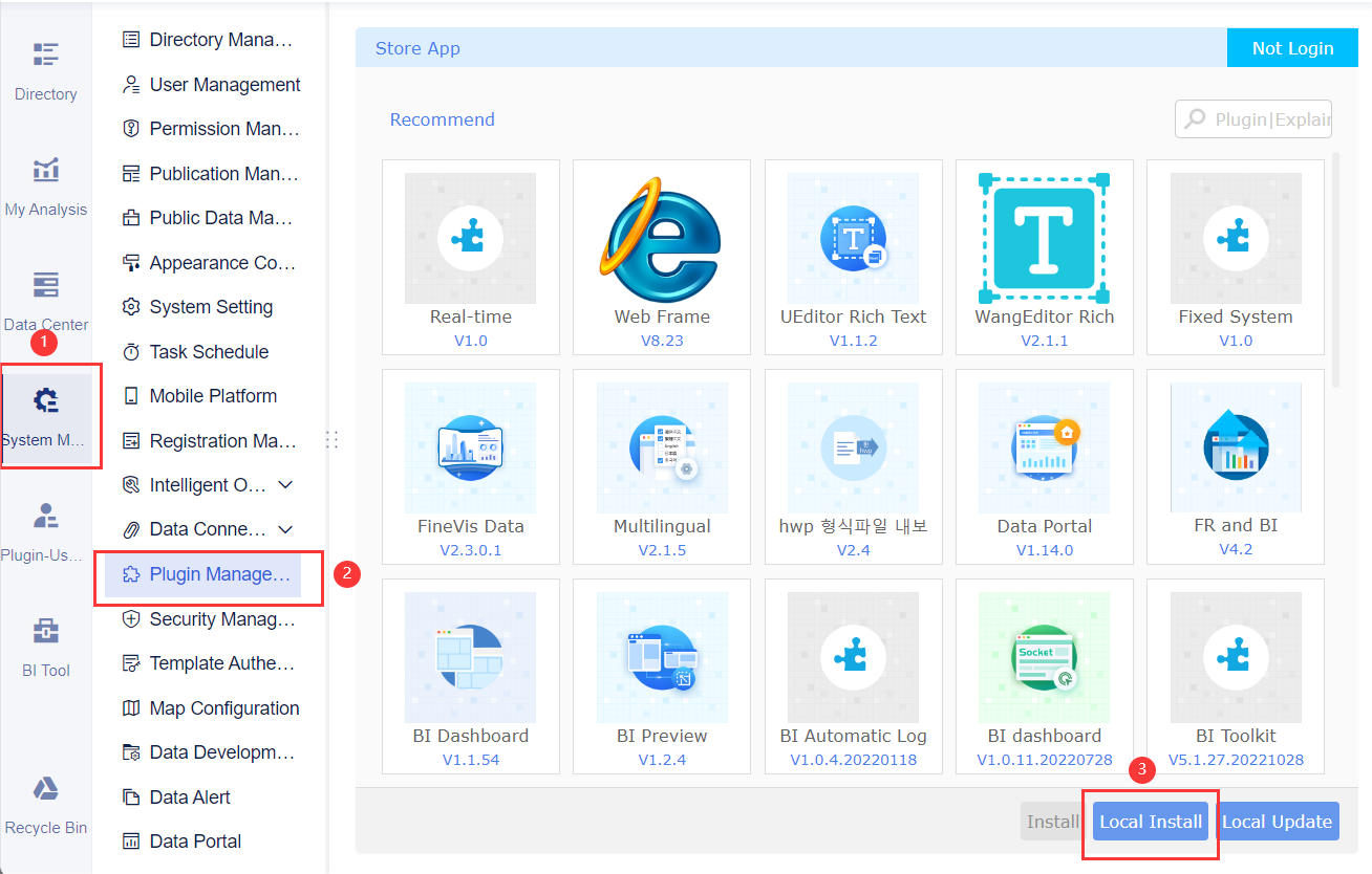 Exporting the Component as CSV- FineBI Help Document
