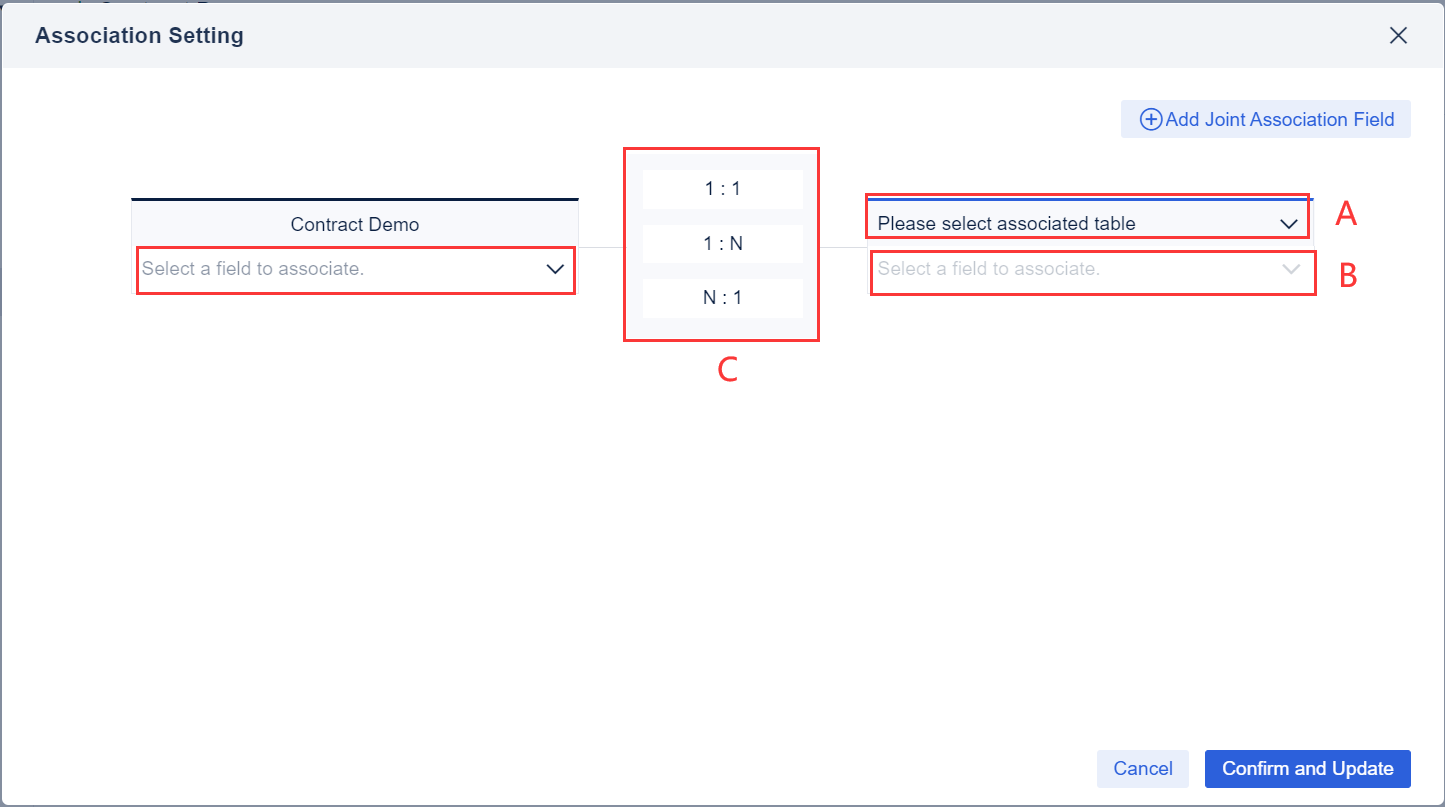 Association Setting- FineBI Help Document