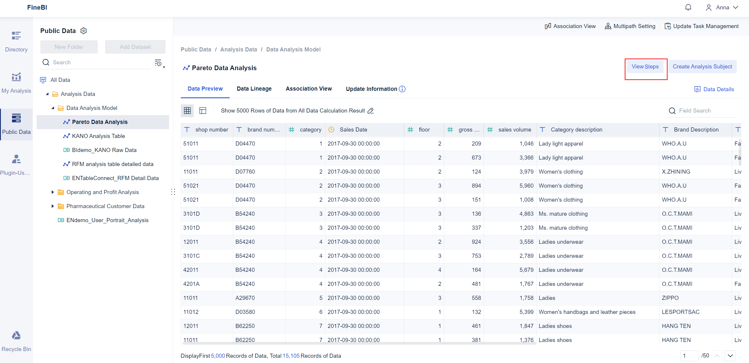 Dataset Management- FineBI Help Document