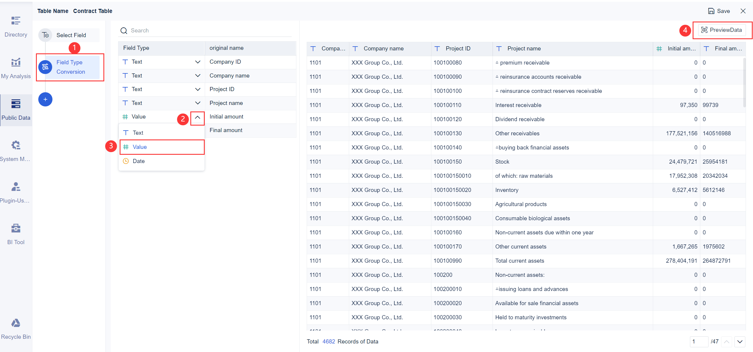 Dataset Editing- FineBI Help Document