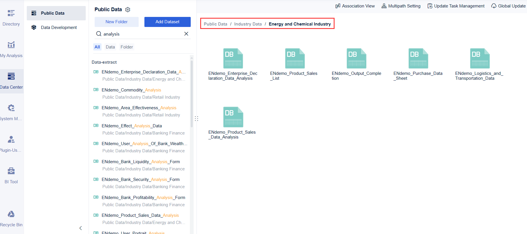 Folder Management- FineBI Help Document