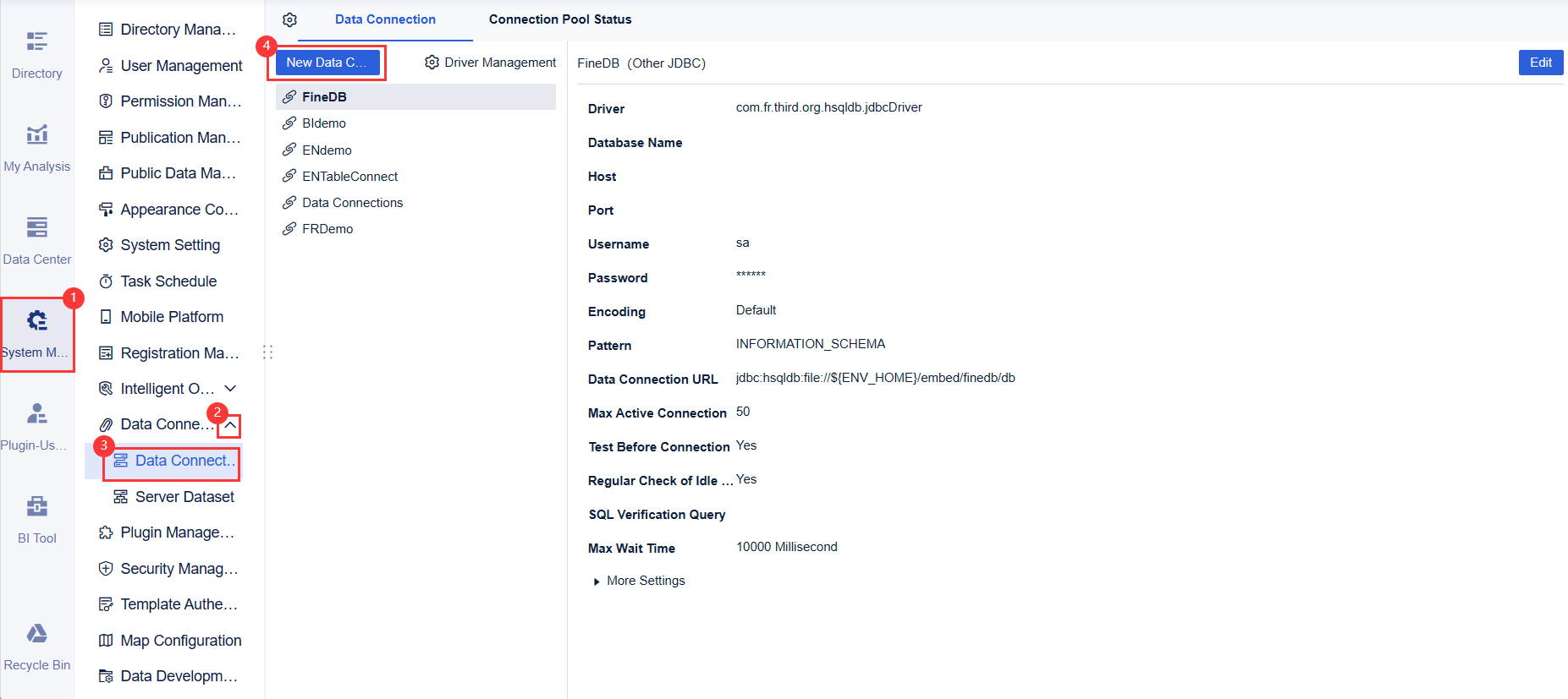 MySQL Data Connection- FineBI Help Document