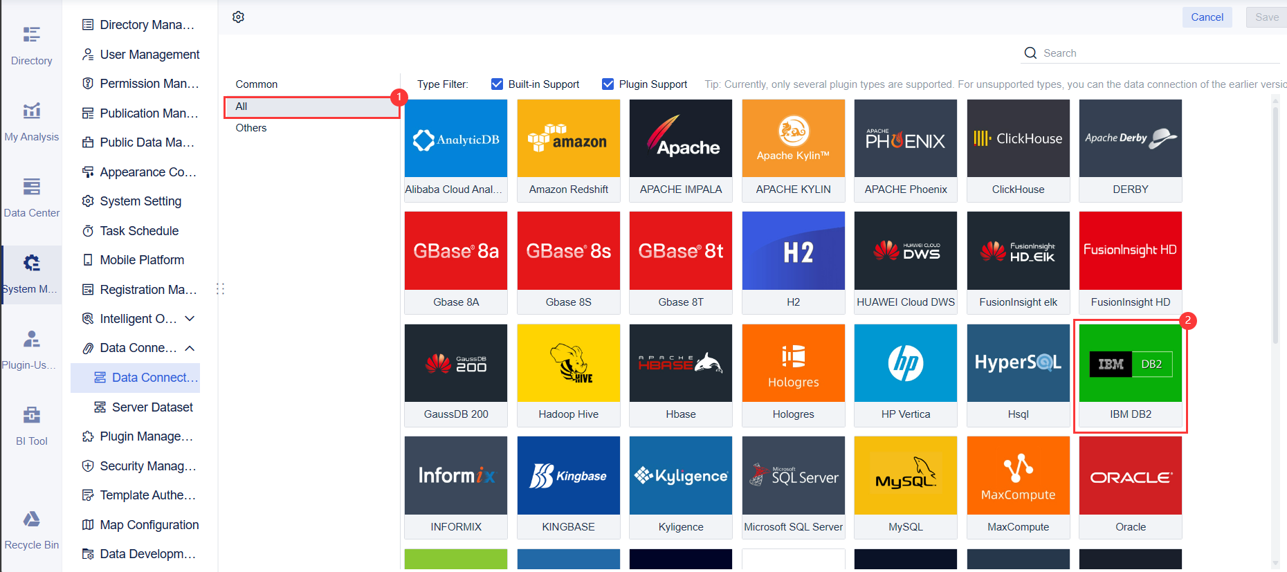 IBM DB2 Data Connection- FineBI Help Document