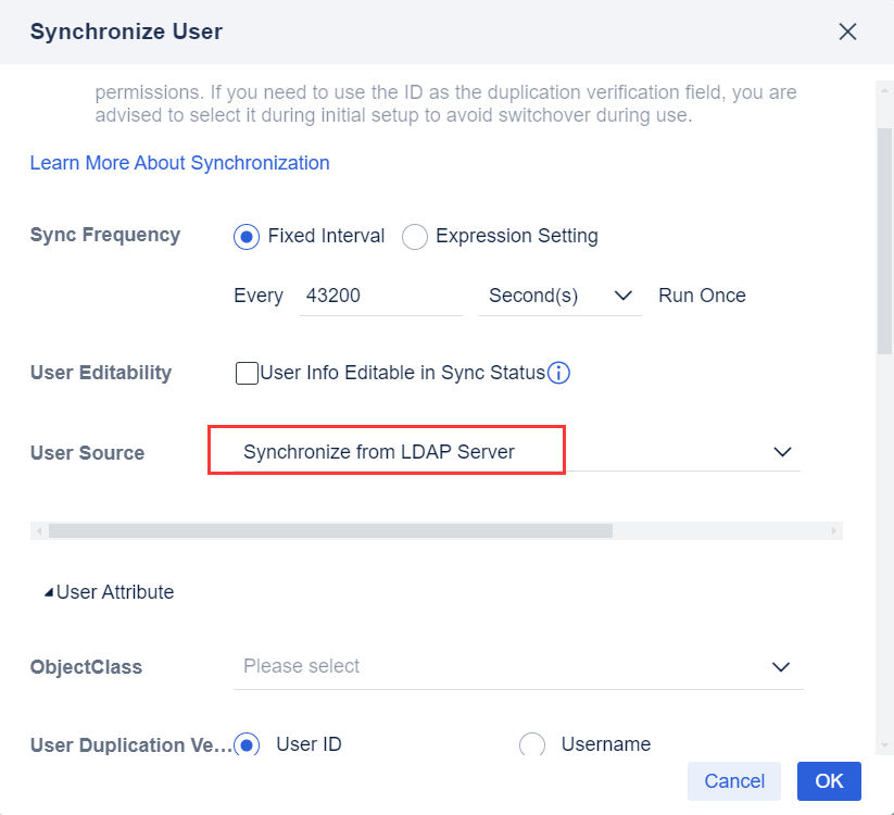 Synchronizing Users in the LDAP Domain- FineBI Help Document