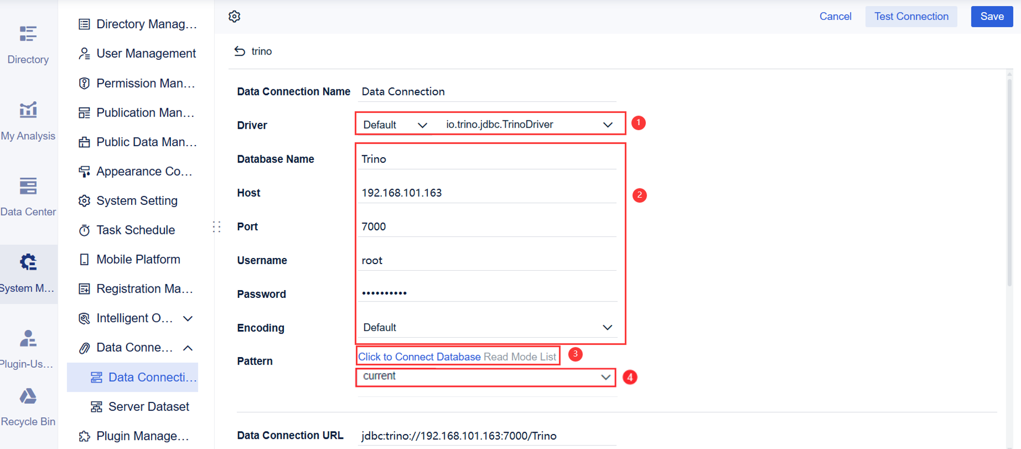 Trino Data Connection- FineBI Help Document