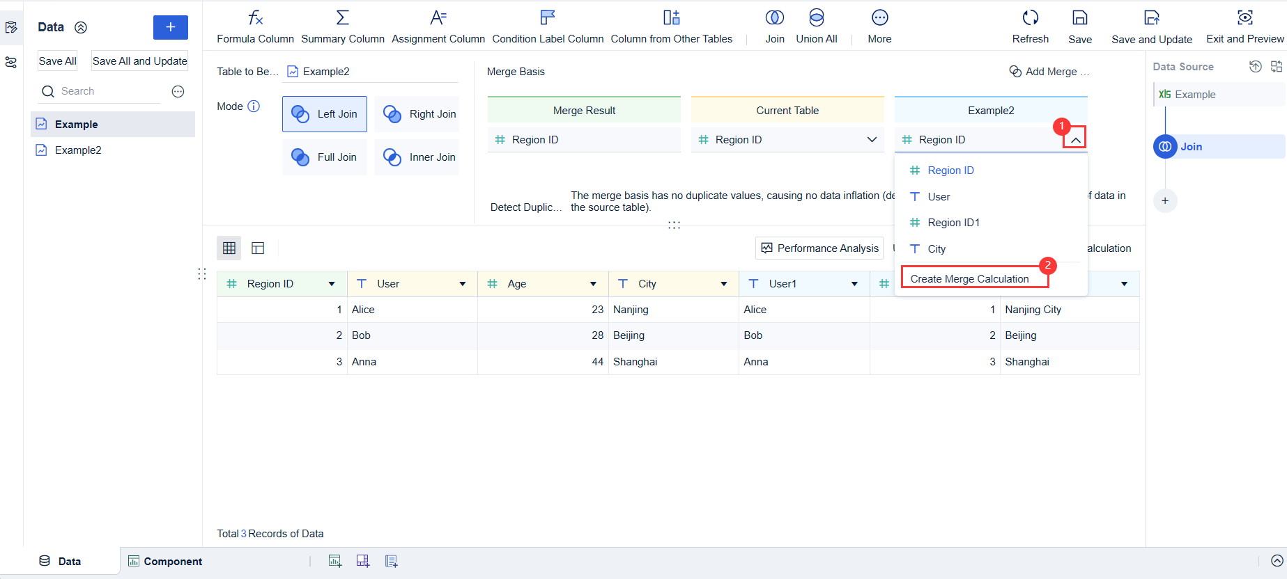 Join- FineBI Help Document