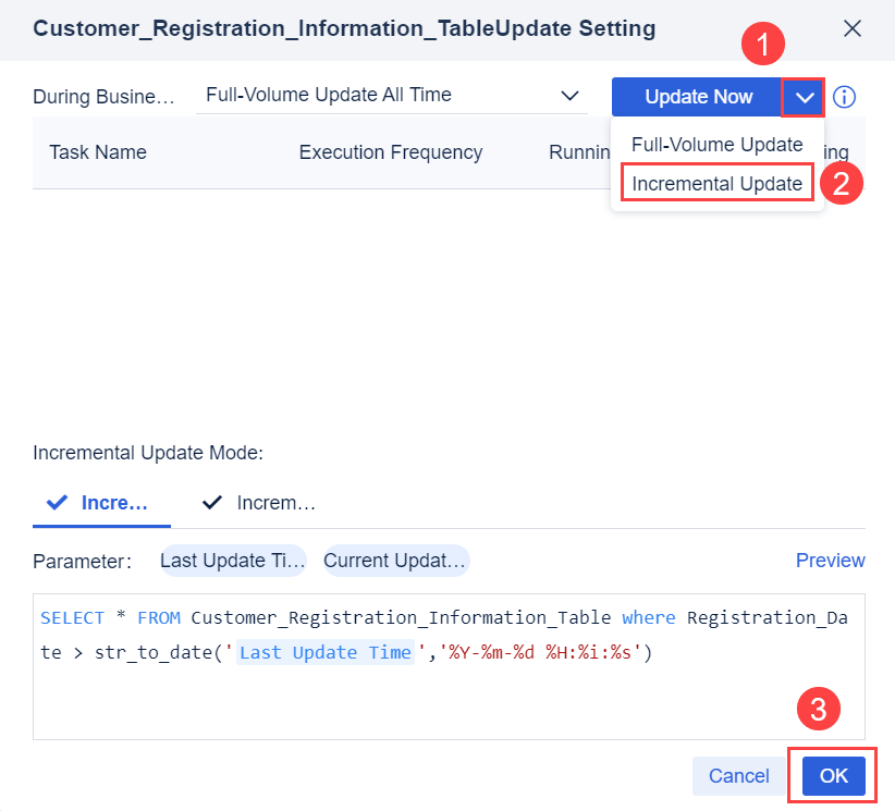 Incremental Increase Example- FineBI Help Document