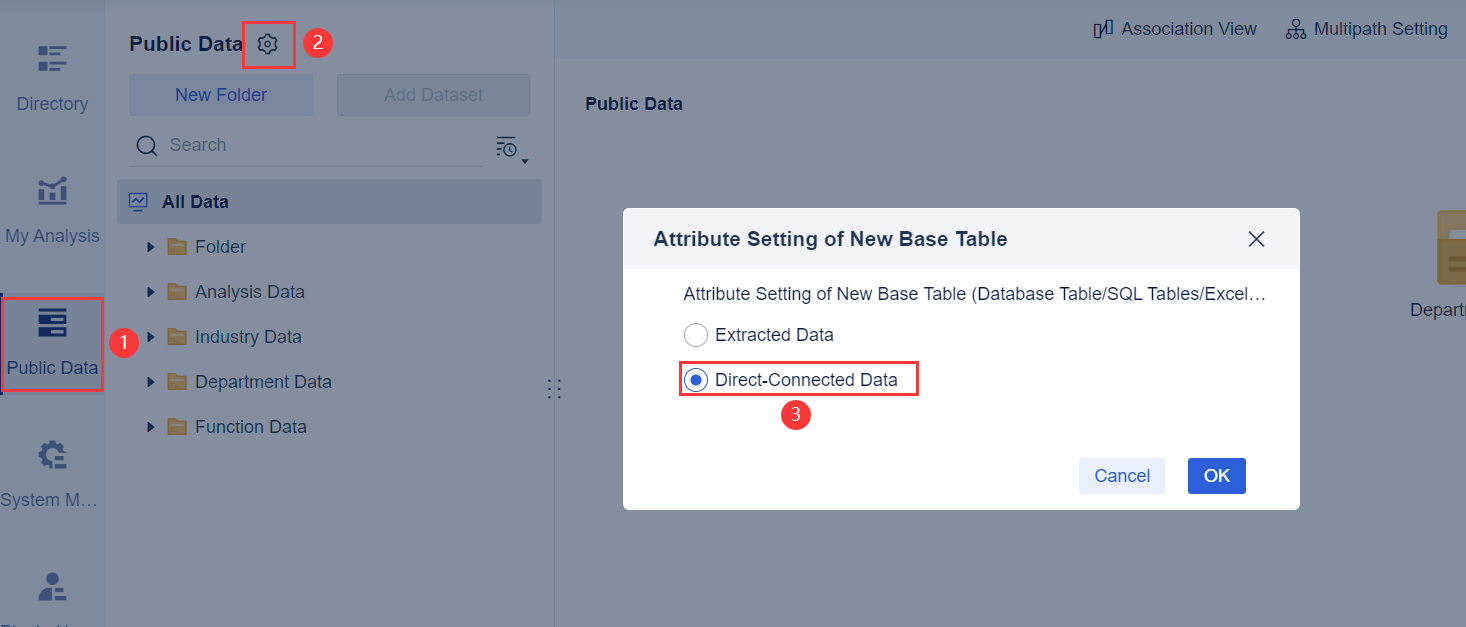 Direct-Connected Data- FineBI Help Document