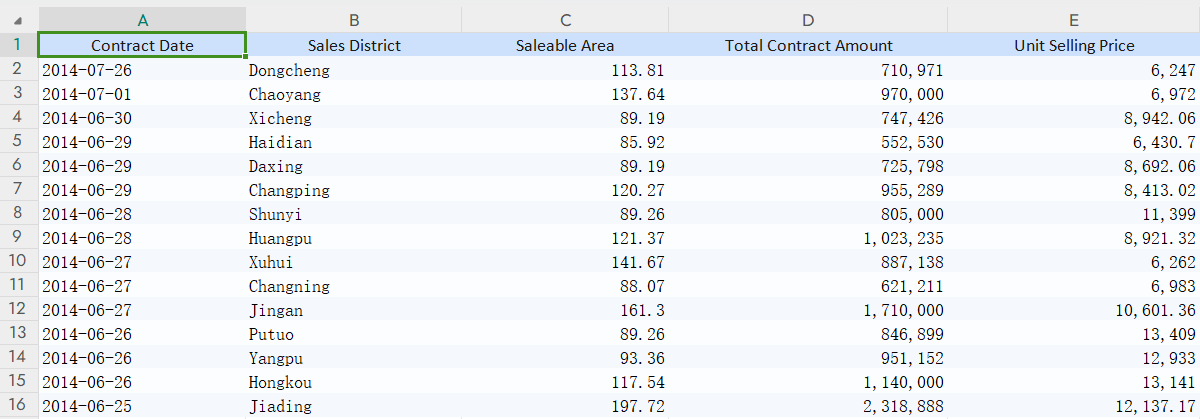 Exporting the Data Table as Excel- FineBI Help Document
