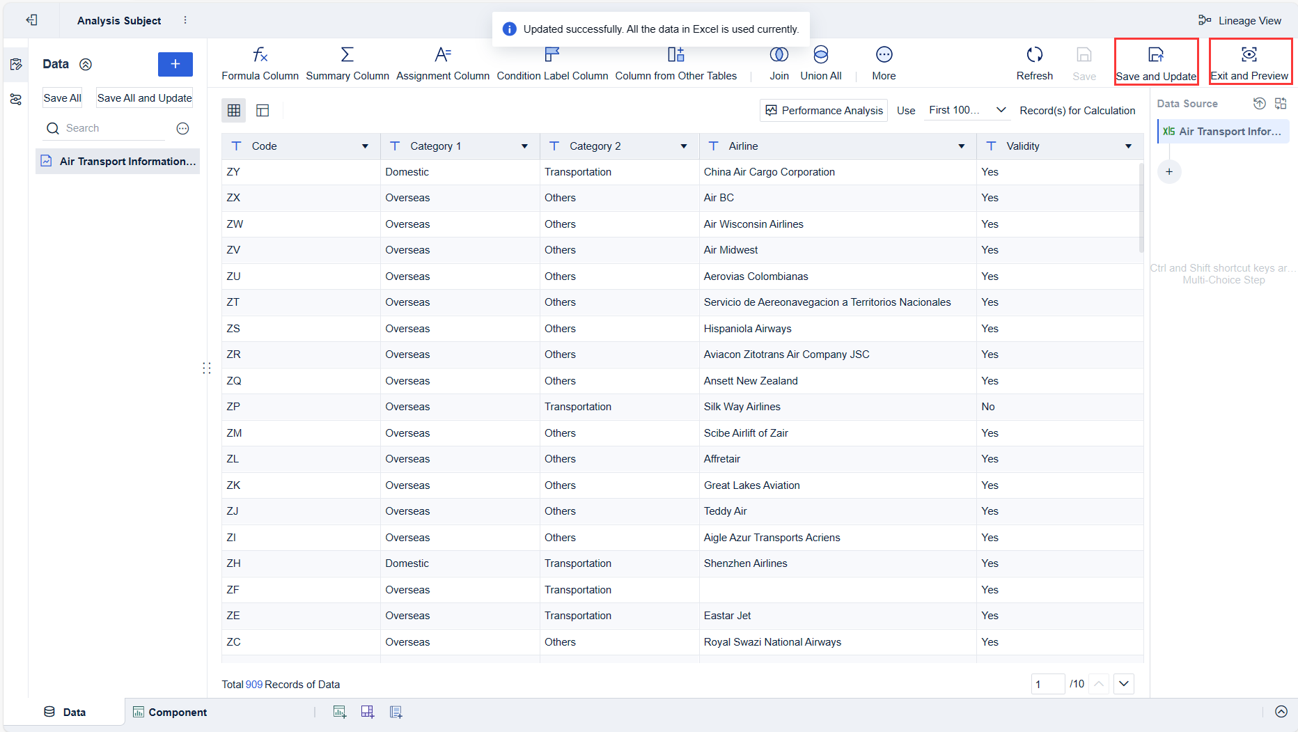 Table Row Height- FineBI Help Document