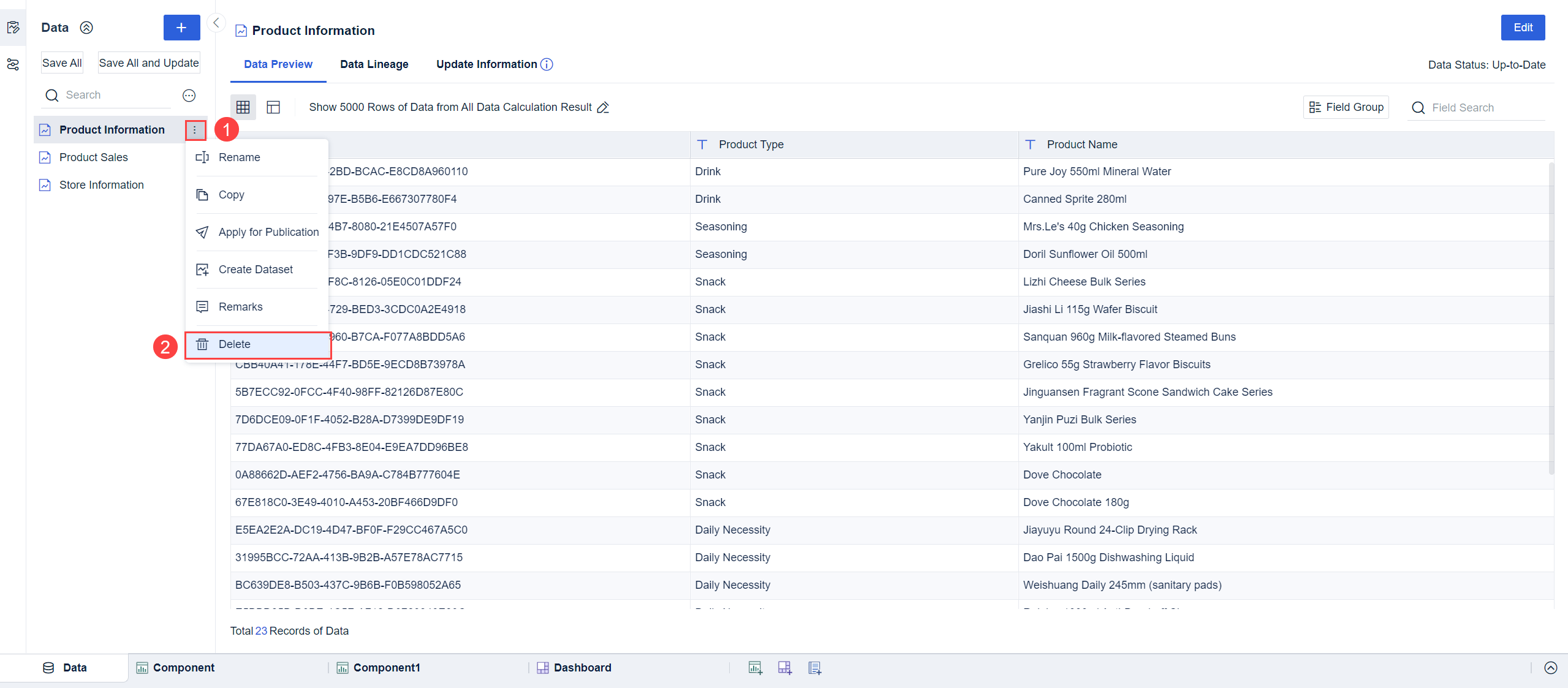Data Management- FineBI Help Document