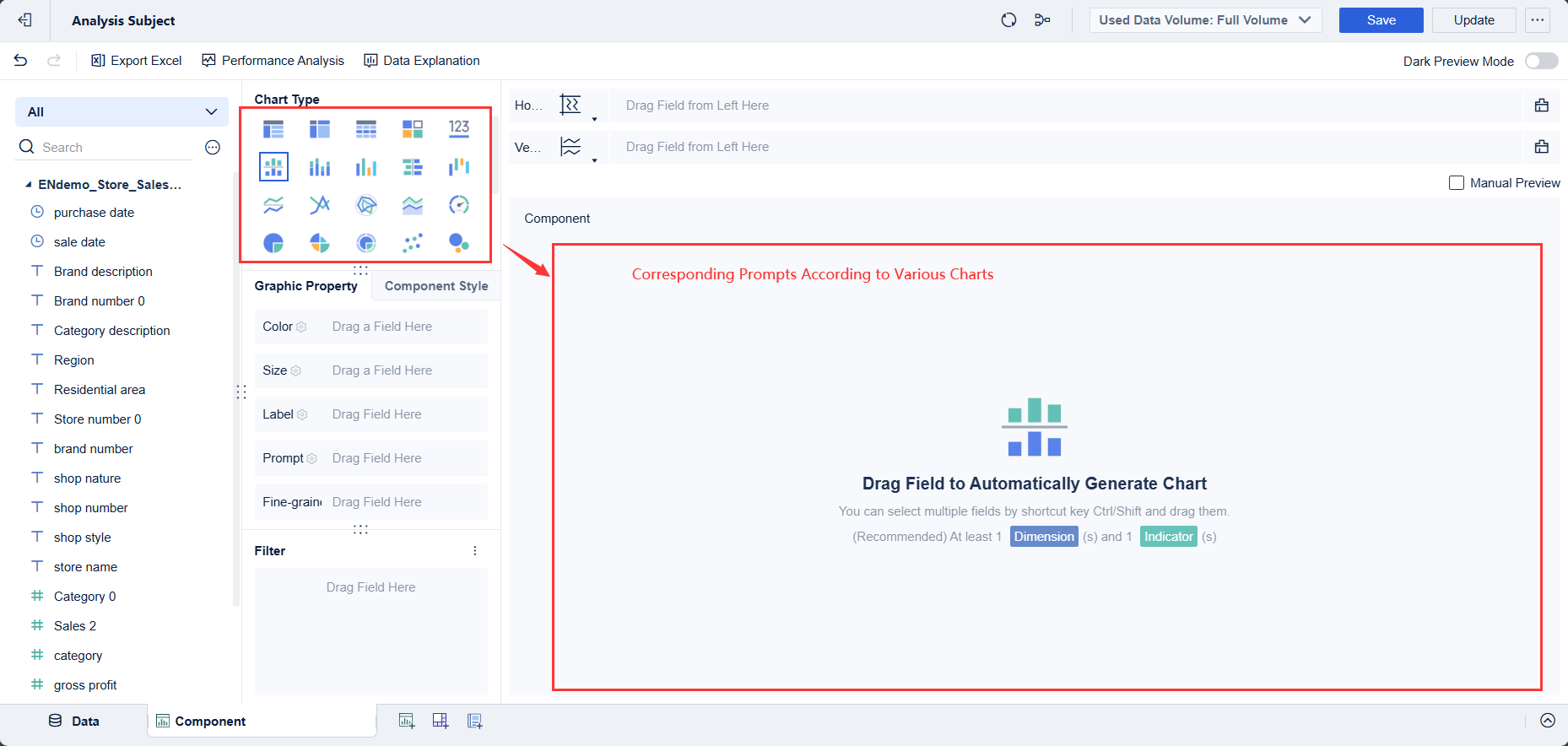 Creating a Component- FineBI Help Document