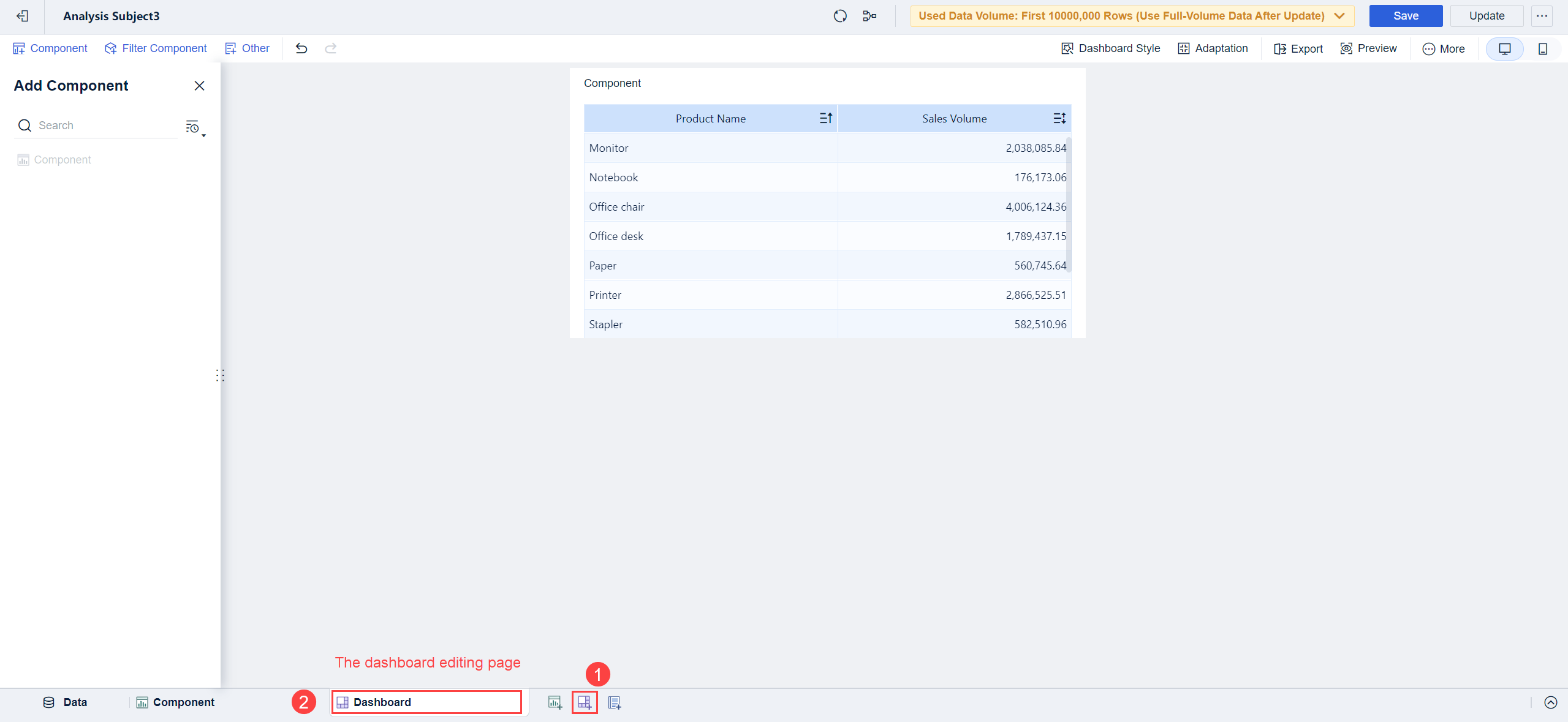Analysis Subject Overview- FineBI Document