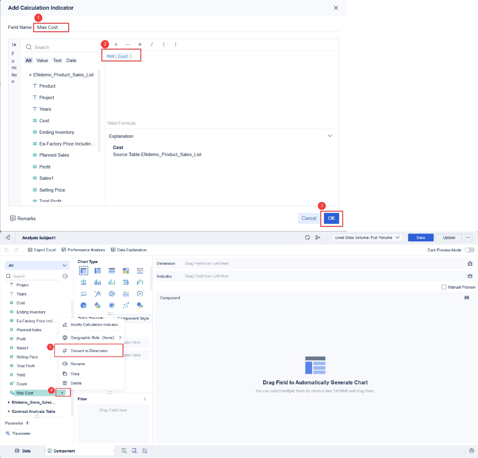 Calculation Field- FineBI Help Document