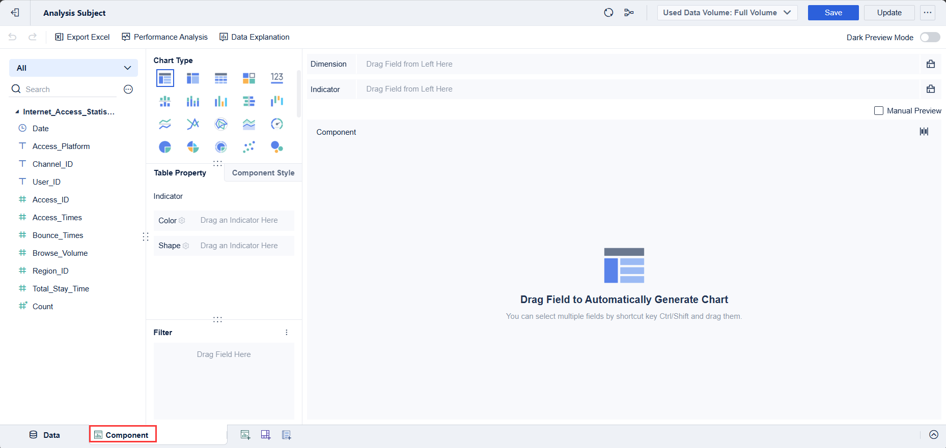 Dynamic Indicator Switching Through Parameters- FineBI Help Document