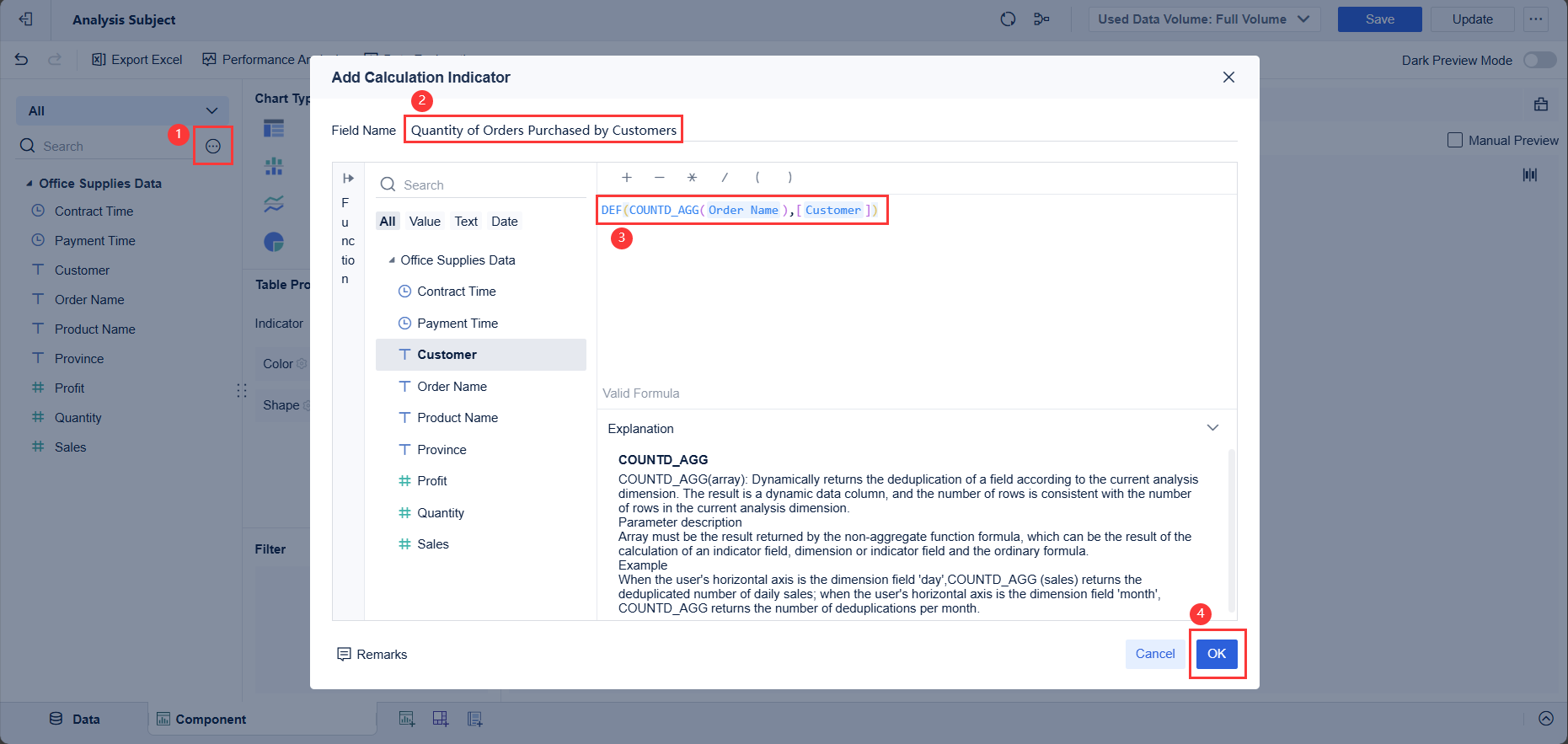 Level 2: New Column Filter Through the DEF Function- FineBI Help Document