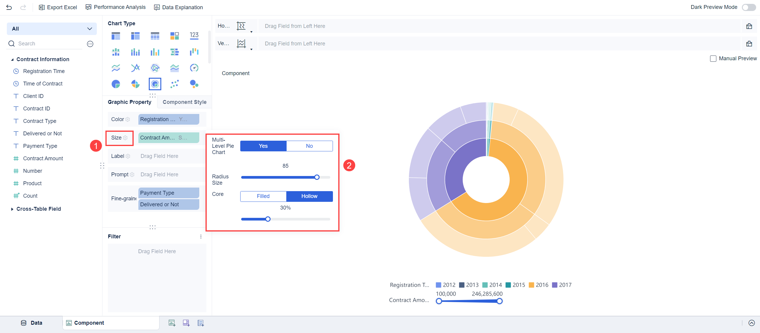 Graphic Property- FineBI Help Document