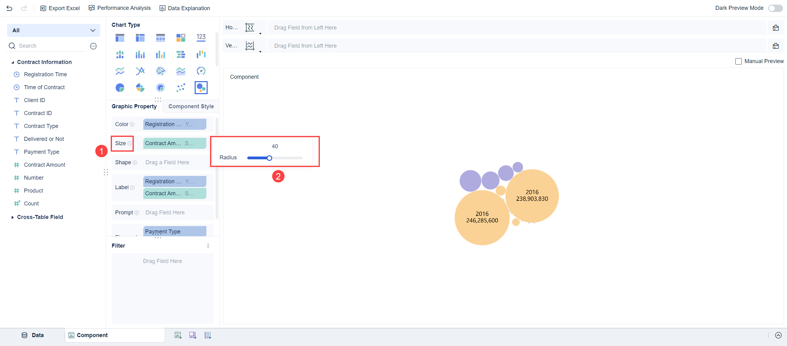 Graphic Property- FineBI Help Document