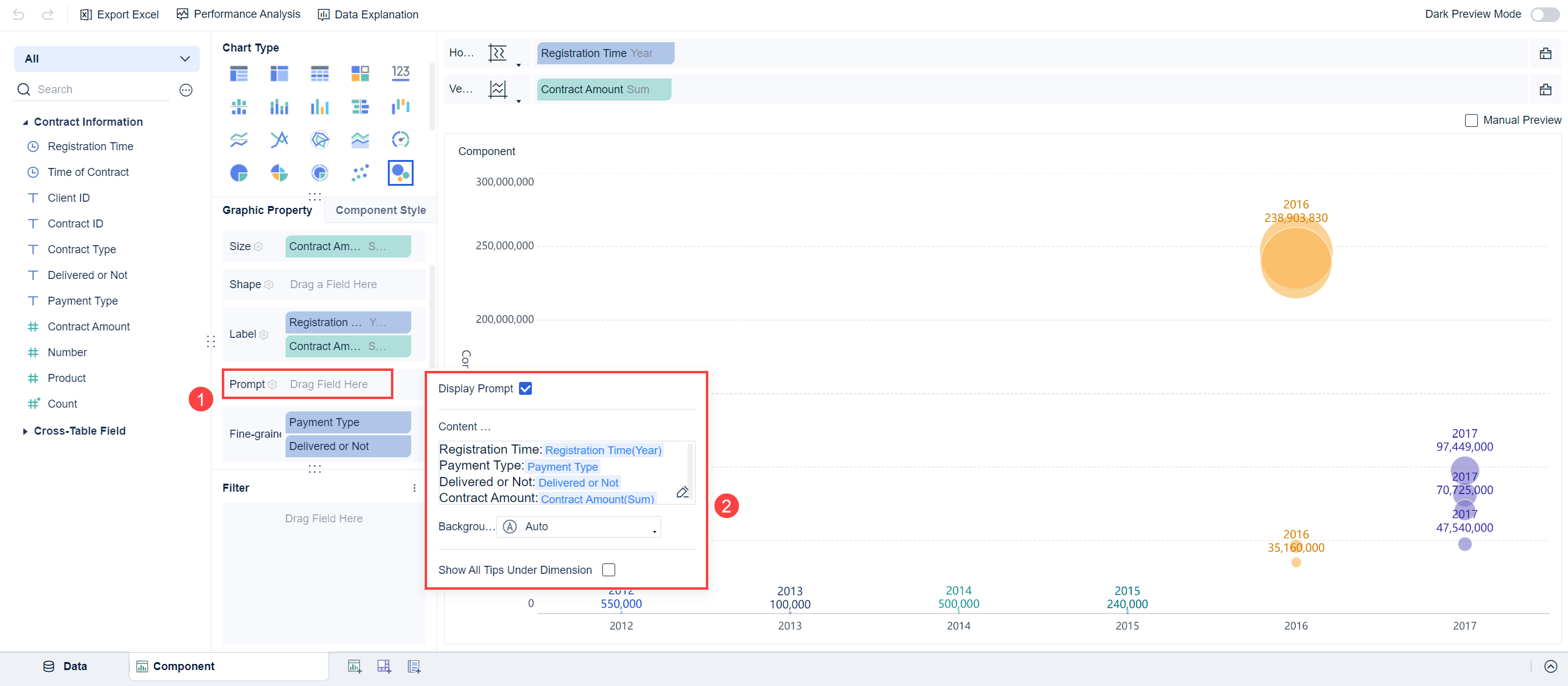 Graphic Property- FineBI Help Document