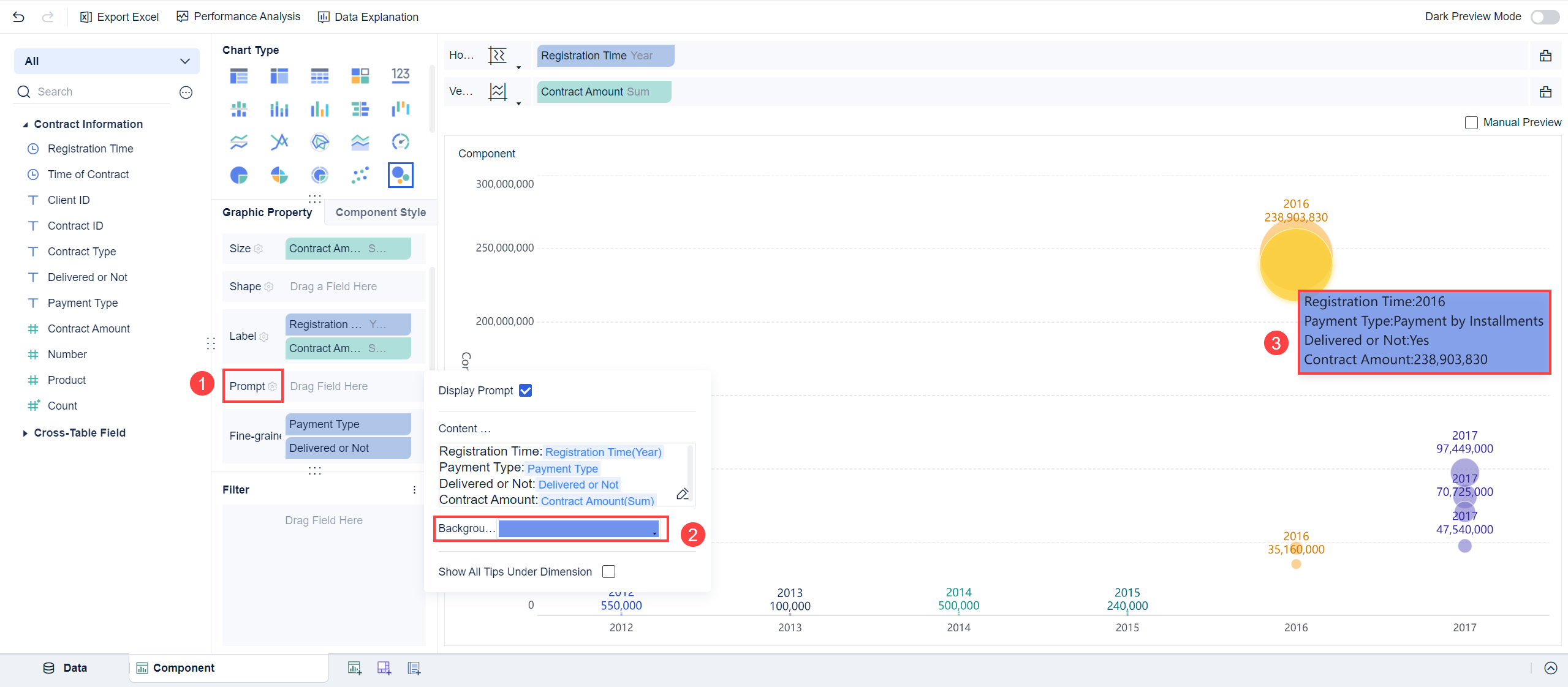 Graphic Property- FineBI Help Document