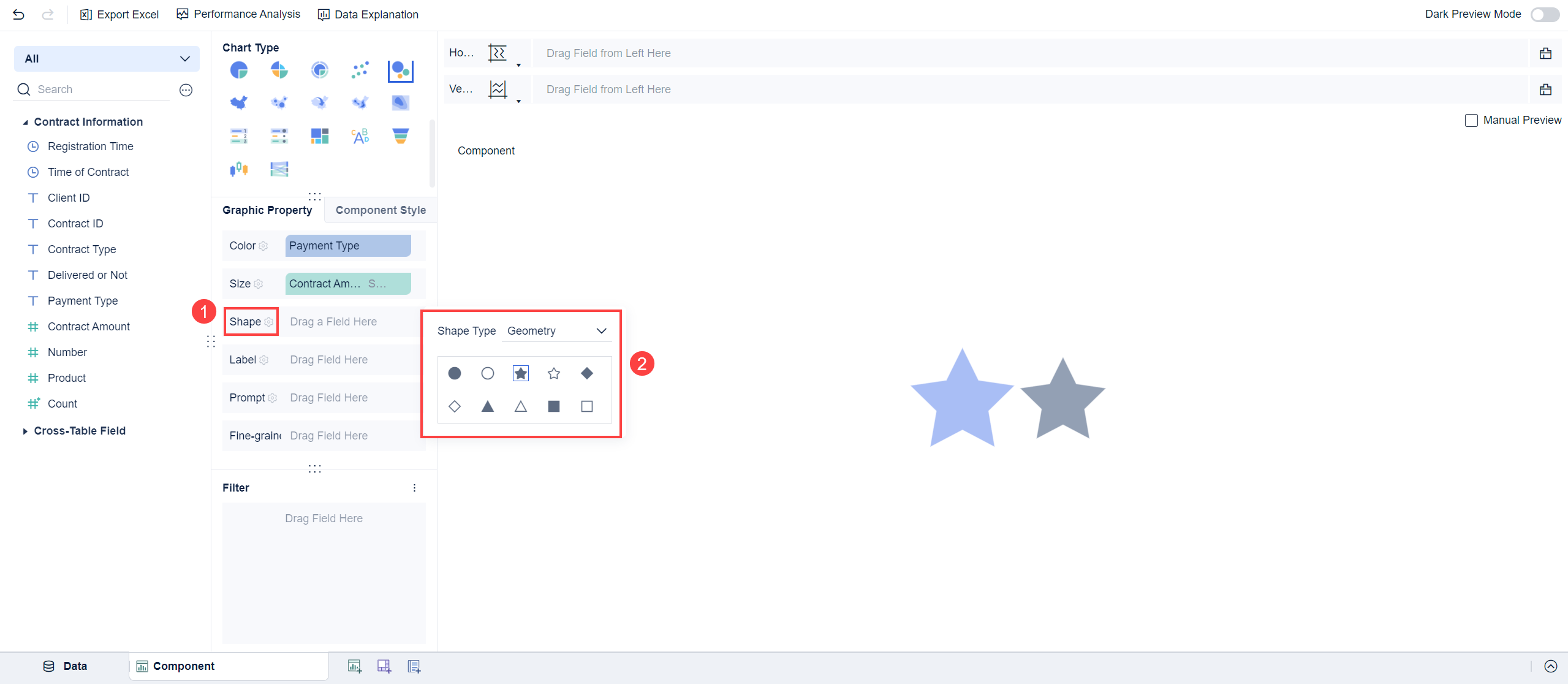 Graphic Property- FineBI Help Document