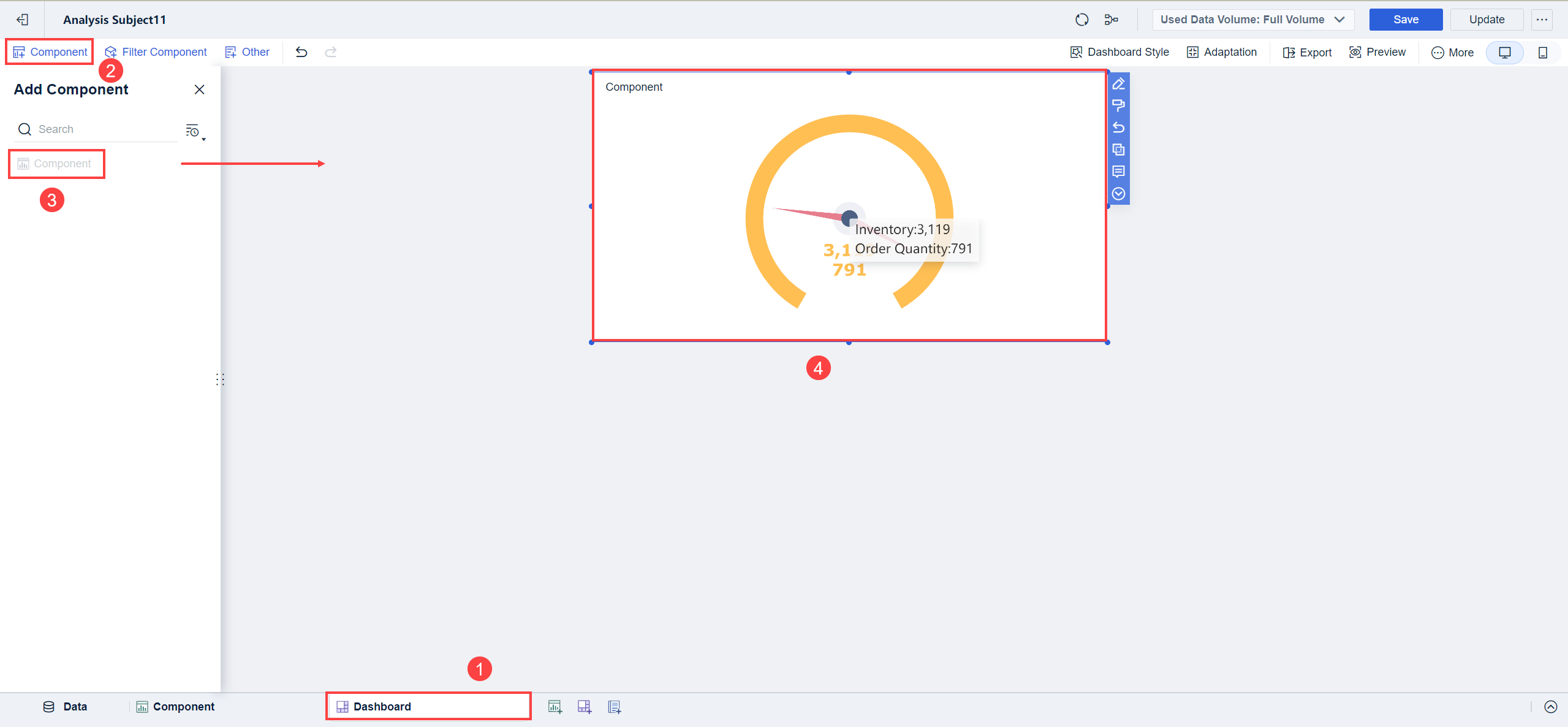 Multi-Pointer Gauge- FineBI Help Document