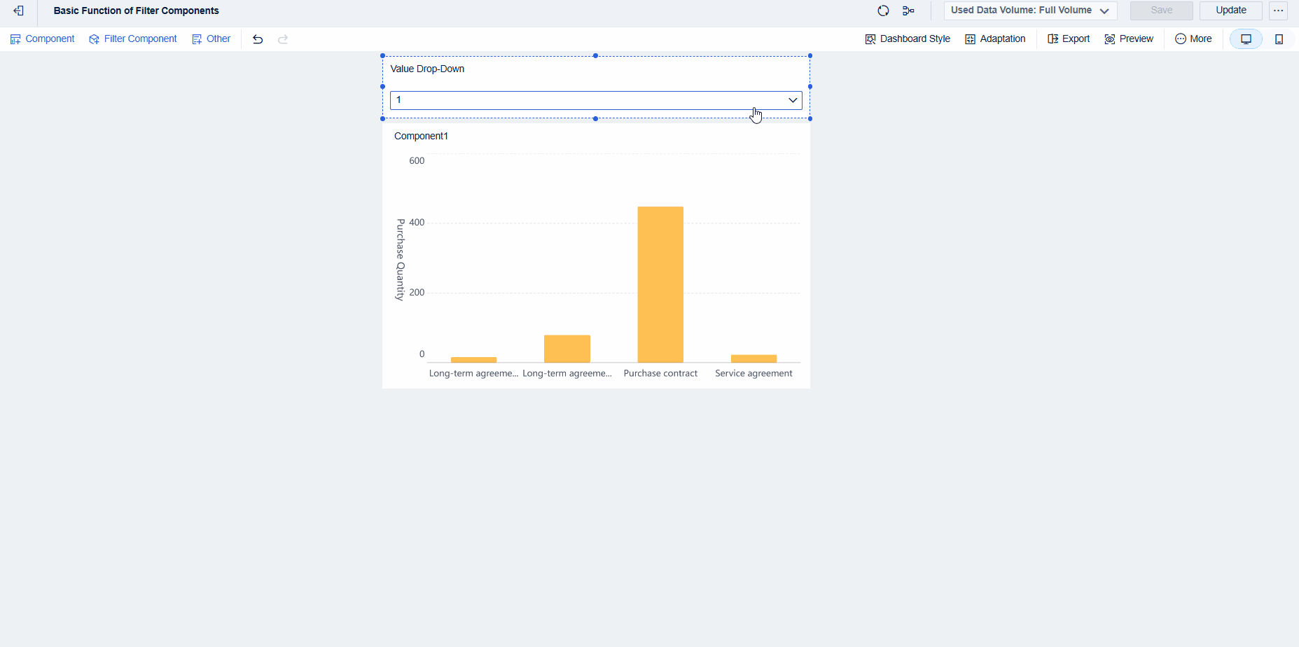 Basic Function of Filter Components- FineBI Help Document