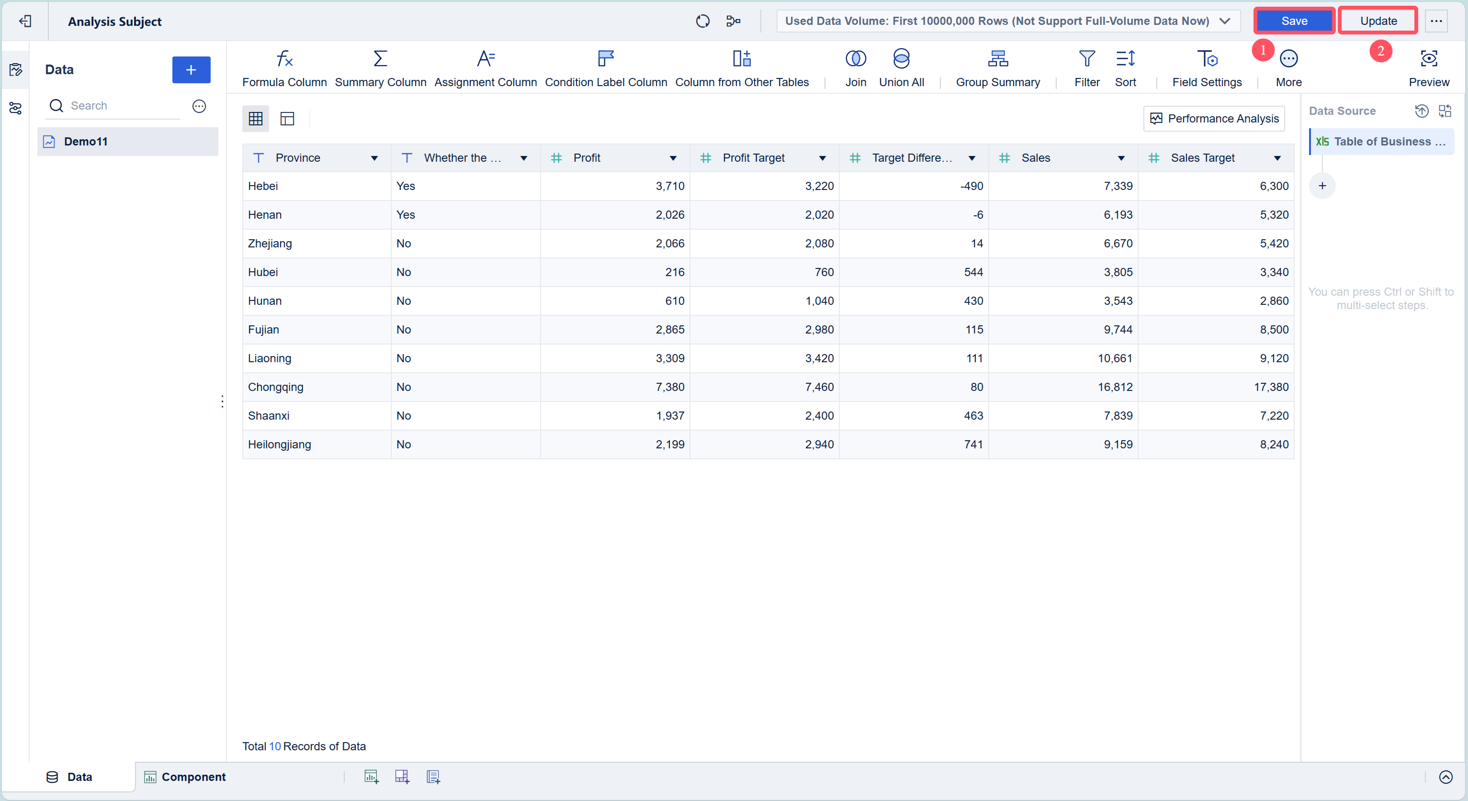 Complex Chart- FineBI Help Document